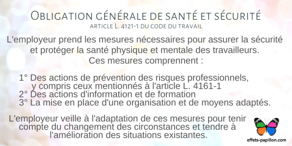 Les facteurs de risques psychosociaux – Effets Papillon